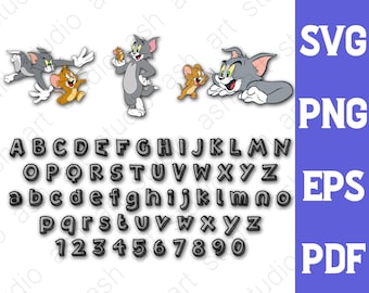 Tom and Jerrys Font - Etsy UK