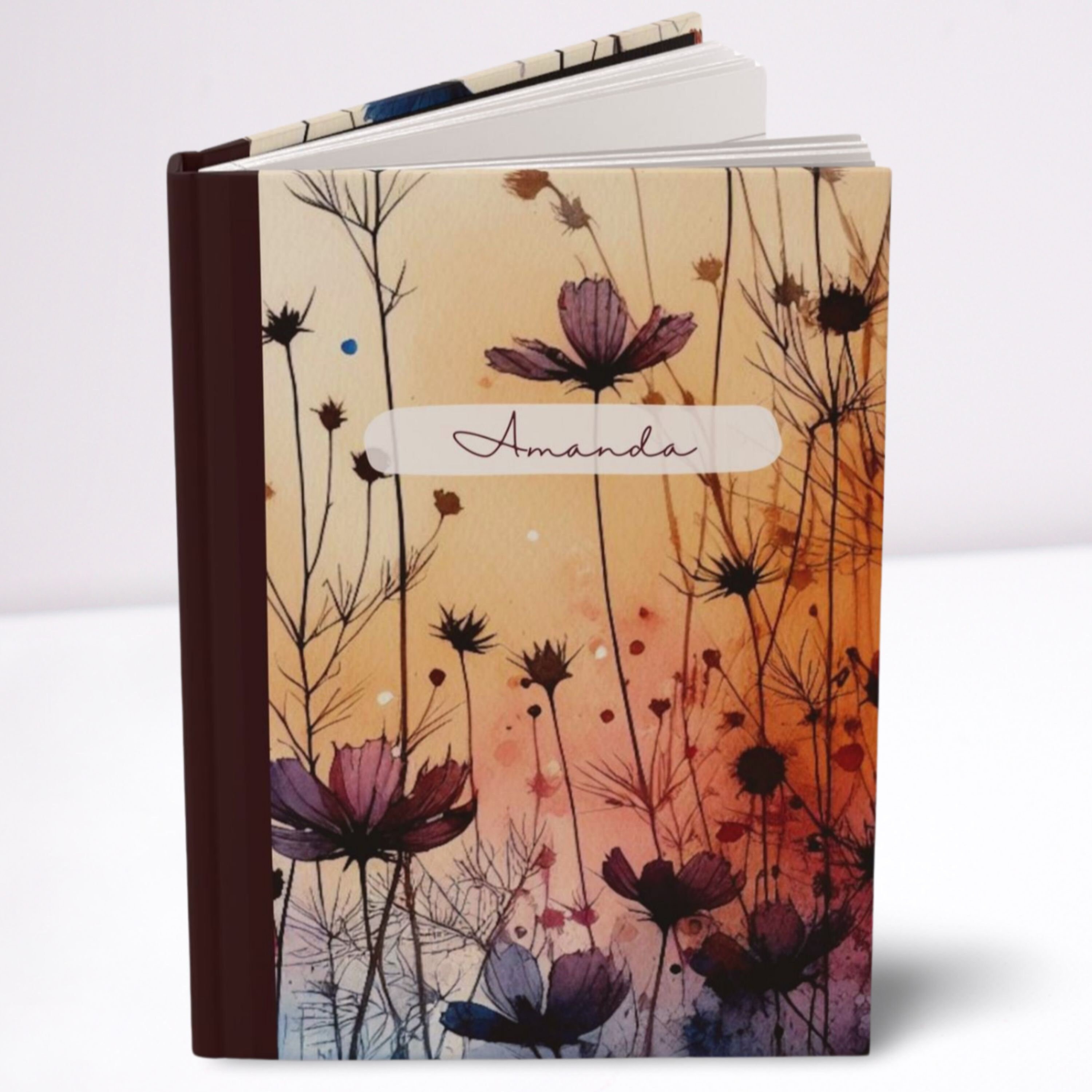 Aesthetic Notebook With Cottagecore Floral Wildflower Pattern for ...