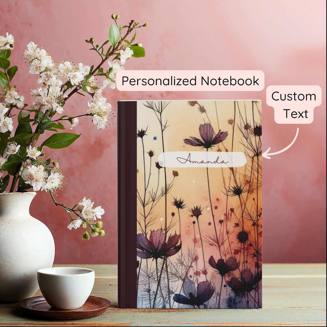 Aesthetic Notebook With Cottagecore Floral Wildflower Pattern for ...