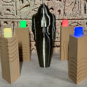 The Fifth / 5th Element Stones & Statue Movie Prop With LED Candle ...