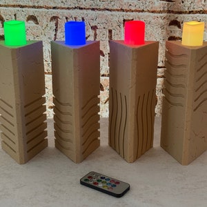 The Fifth / 5th Element Stones & Statue Movie Prop With LED Candle ...