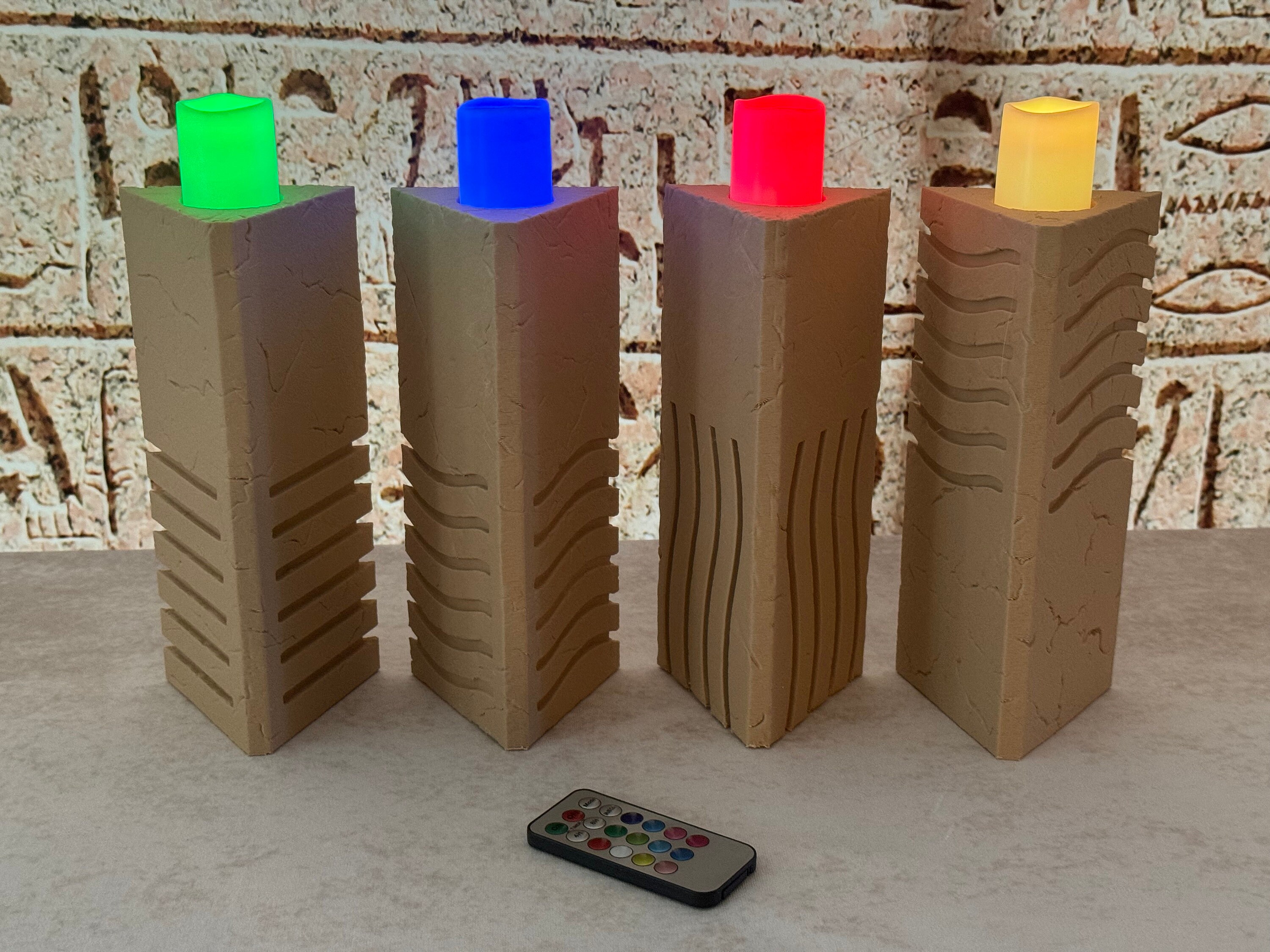 The Fifth / 5th Element Stones & Statue Movie Prop With LED Candle ...