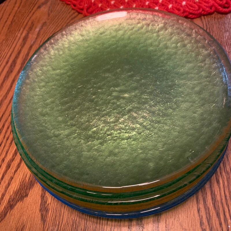 Recycled Glass Plate - Etsy