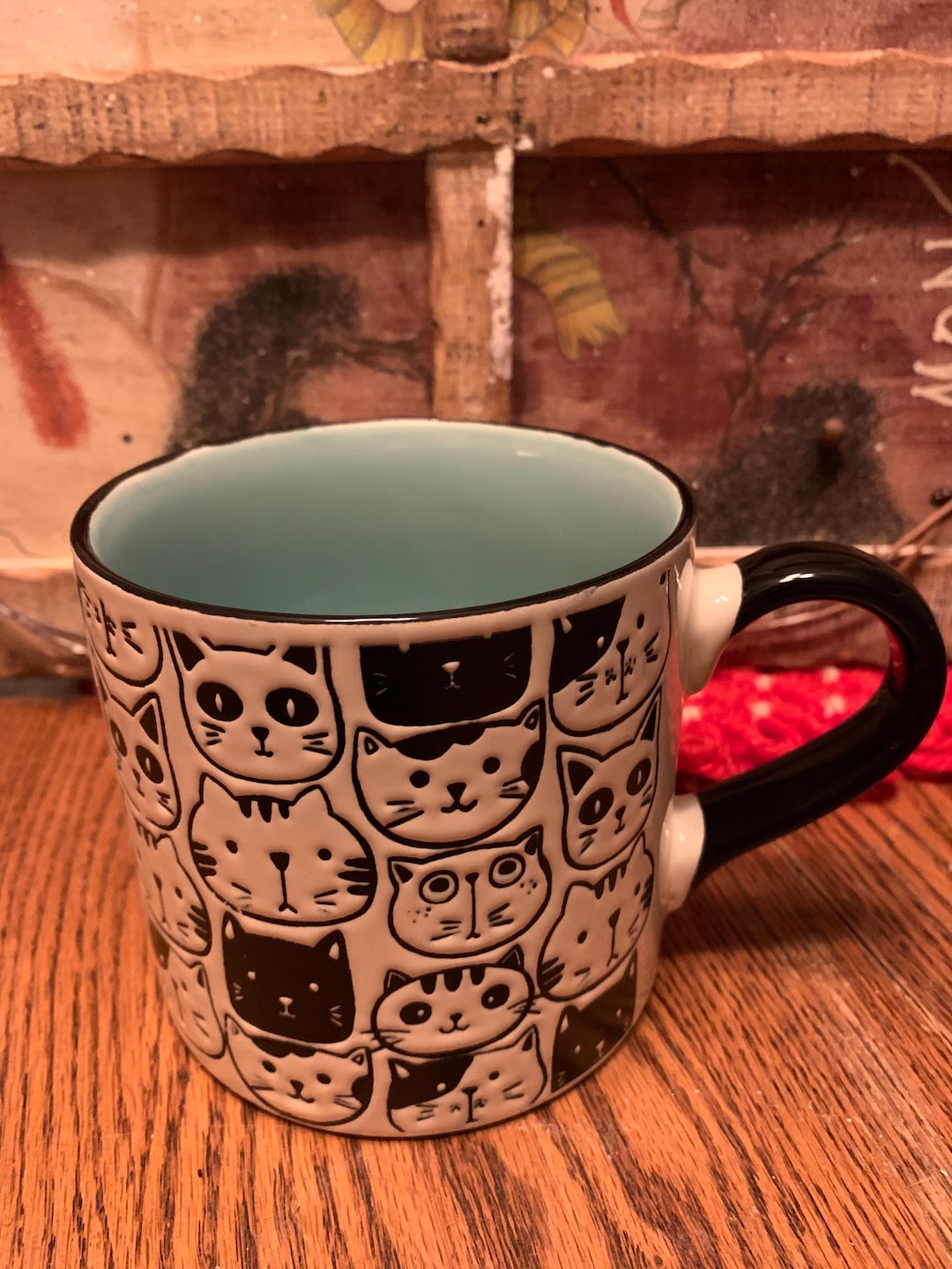 New Spectrum Designz 20oz Cat Pattern Coffee Mug - Etsy