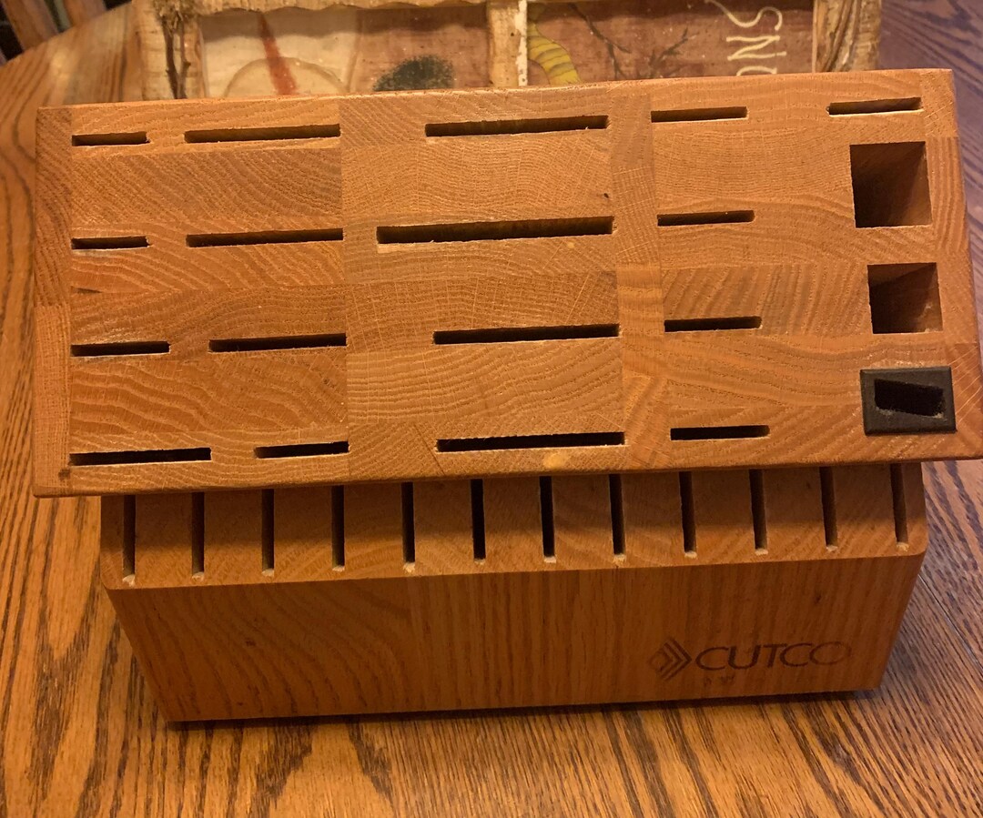 Cutco Wood 32 Slot Knife Block - Etsy