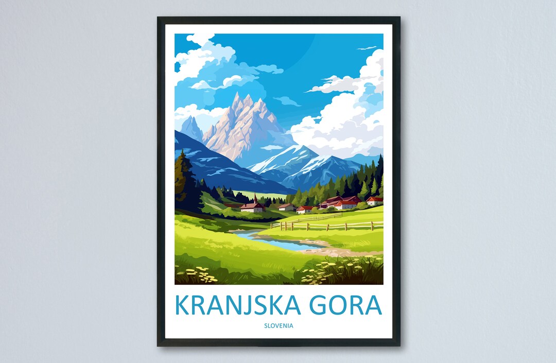 Kranjska Gora Travel Print Kranjska Gora Home Décor Slovenia Art Print ...
