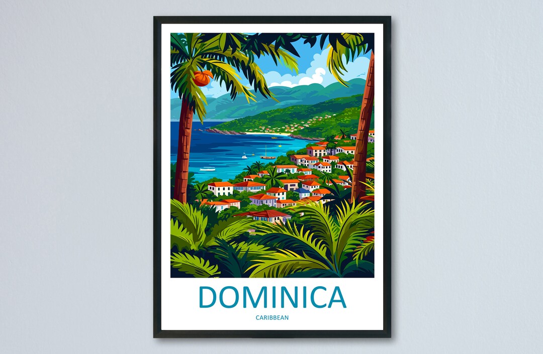 Dominica Travel Print Wall Art Dominica Wall Hanging Home Décor ...