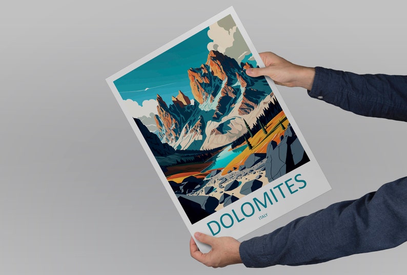 Dolomites Travel Print Dolomites Home Décor Dolomitic Alps Art Print ...