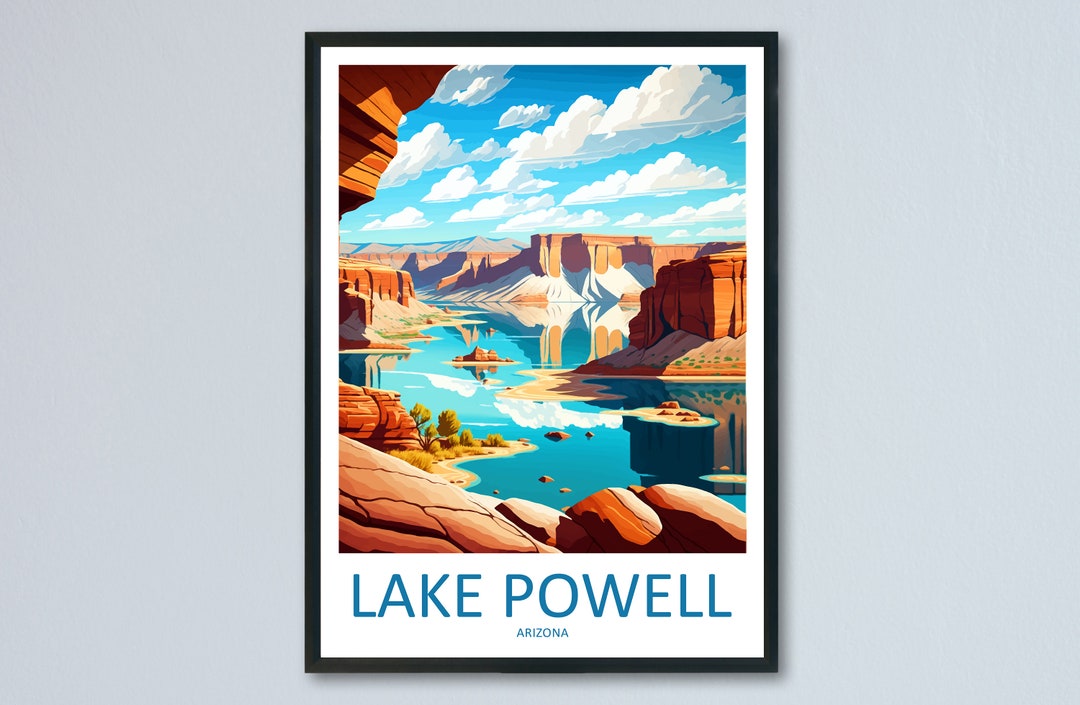 Lake Powell Travel Print Wall Art Lake Powell Wall Hanging Home Décor ...