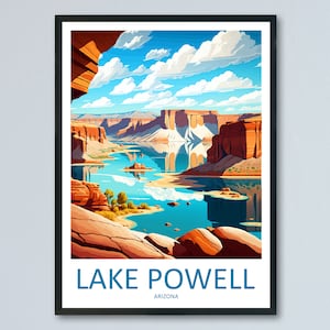 Lake Powell Travel Print Wall Art Lake Powell Wall Hanging Home Décor ...