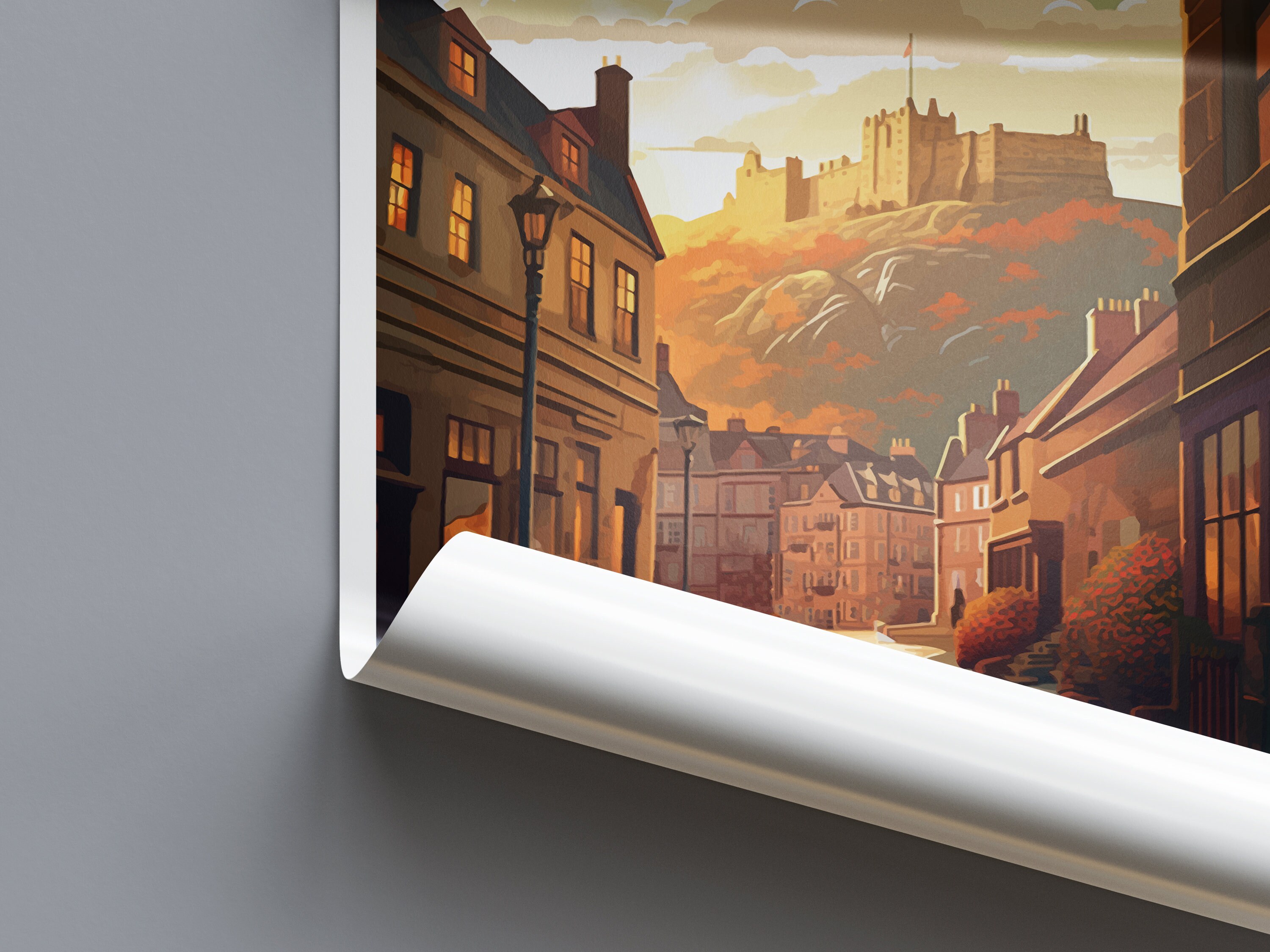 Edinburgh Cityscape Print Edinburgh Home Decor European City - Etsy UK