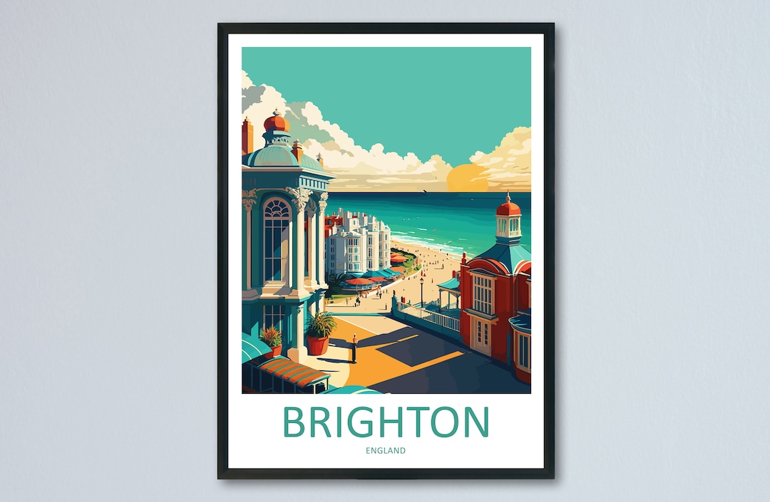 Brighton Pier Print Brighton Home Decor Seascape Art Print Brighton ...