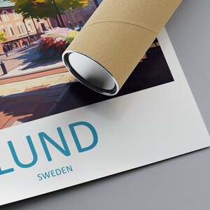Lund Travel Print Wall Art Lund Wall Hanging Home Décor Lund Gift Art ...