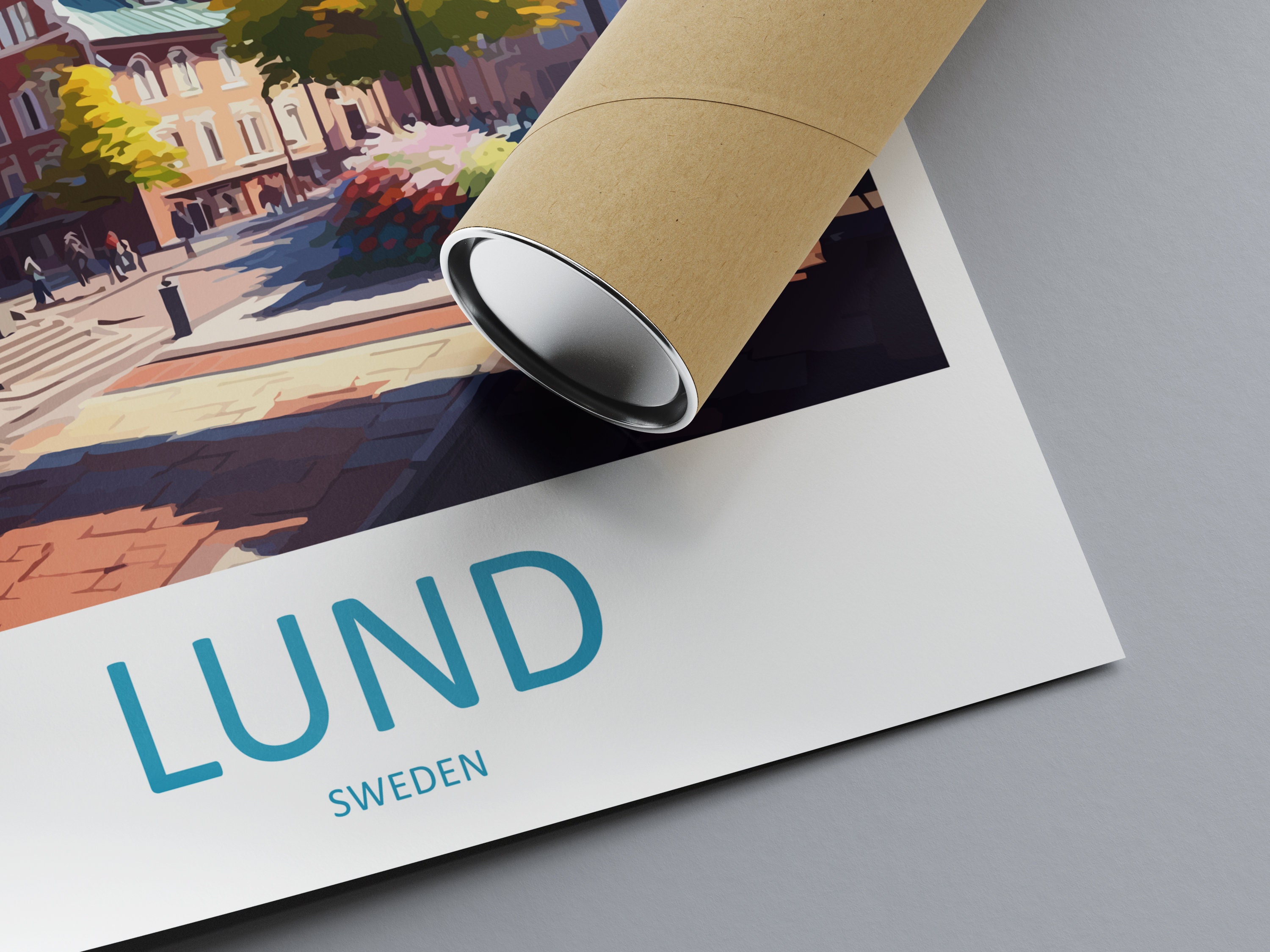Lund Travel Print Wall Art Lund Wall Hanging Home Décor Lund Gift Art ...