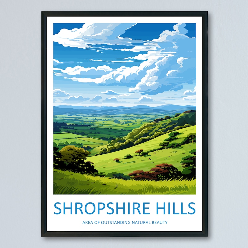 Shropshire Hills Artwork - Etsy UK