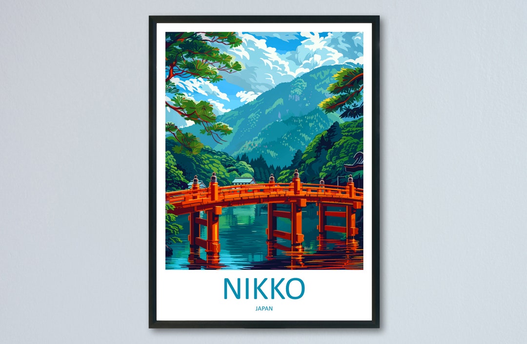 Nikko Travel Print Wall Art Nikko Wall Hanging Home Décor Nikko Gift ...