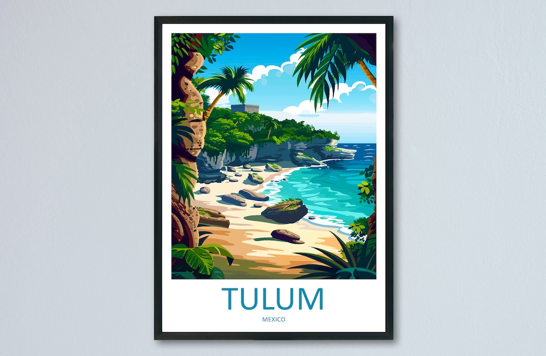 Tulum Travel Print Wall Art Tulum Wall Hanging Home Decoration Tulum ...
