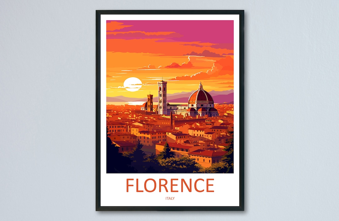 Florence Travel Print Wall Art Florence Italy Wall Hanging Home ...