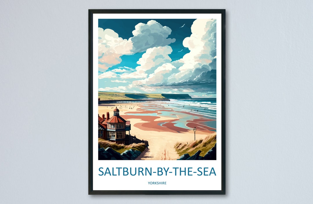Saltburn-by-the-sea Travel Print Wall Art Saltburn-by-the-sea Wall ...
