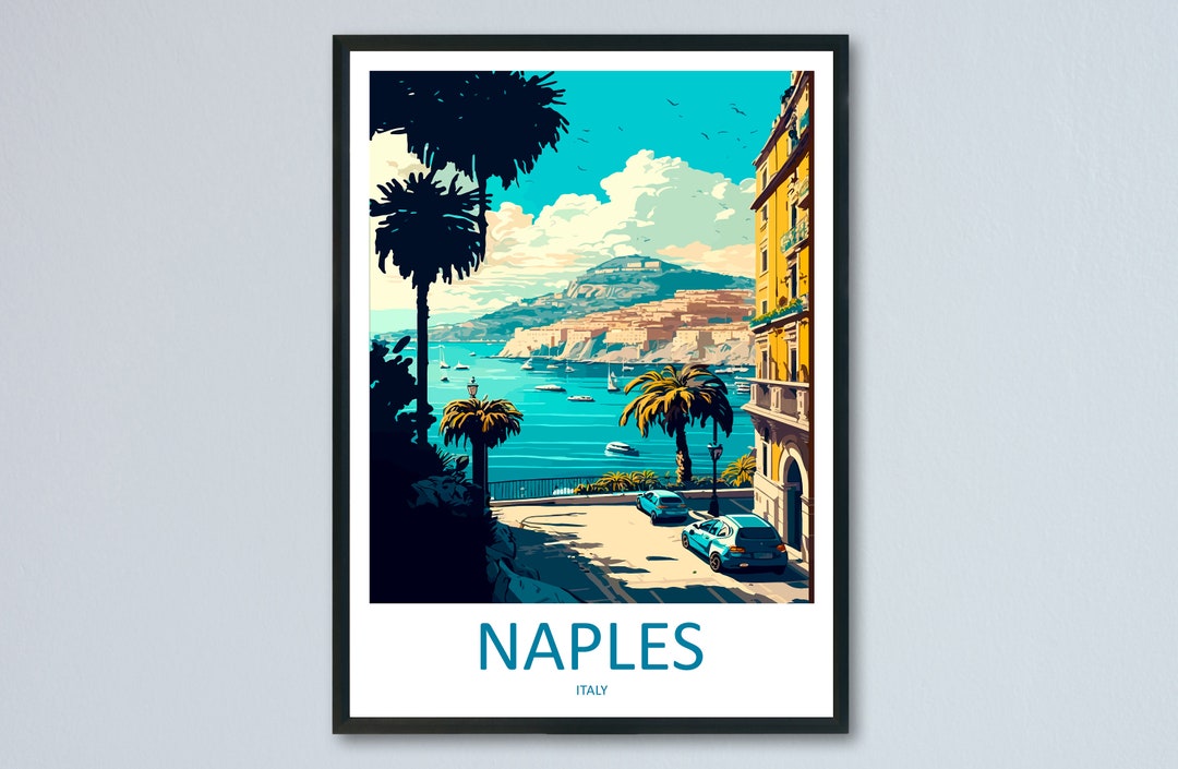 Naples Travel Print Wall Art Naples Italy Wall Hanging Home Decoration ...