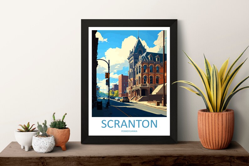 Scranton Travel Print Wall Art Scranton Wall Hanging Home Décor ...