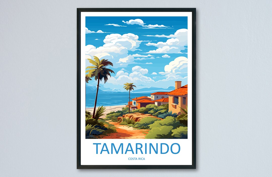 Tamarindo Travel Print Wall Art Tamarindo Wall Hanging Home Décor ...