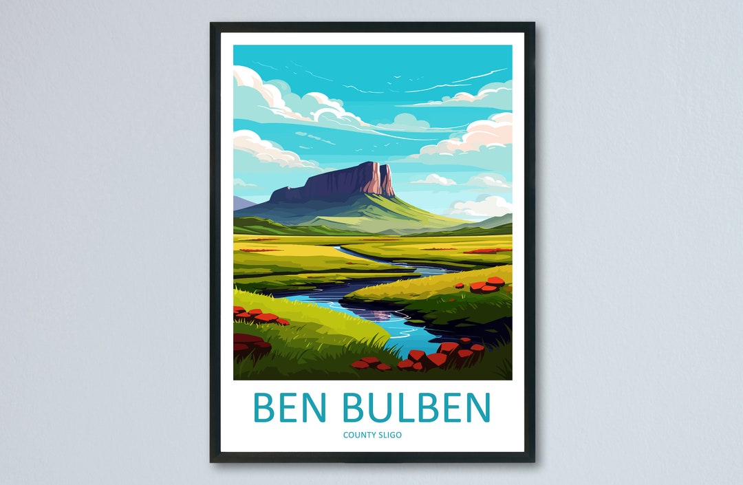 Ben Bulben Print Ben Bulben Home Décor Landscape Art Print Ben Bulben ...