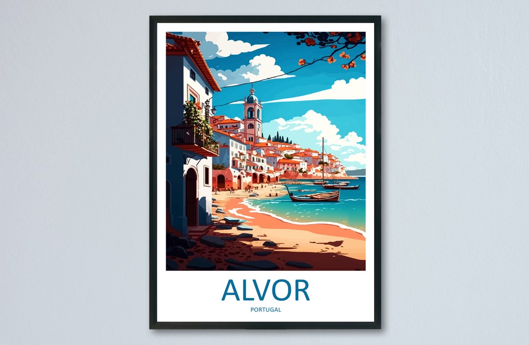 Alvor Travel Print Wall Art Alvor Wall Hanging Home Décor Alvor Gift ...