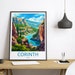 Corinth Travel Print Wall Art Corinth Greece Wall Hanging Home ...