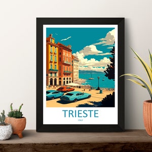 Trieste Travel Print Wall Art Trieste Wall Hanging Home Décor Trieste ...