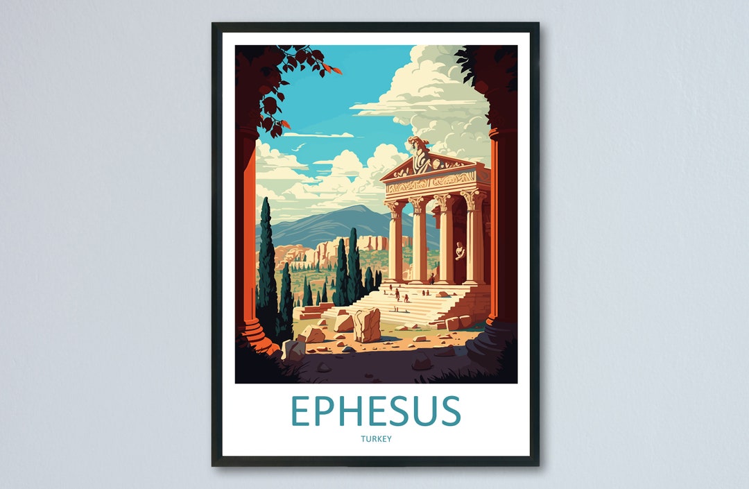 Ephesus Travel Print Wall Art Ephesus Wall Hanging Home Decoration ...