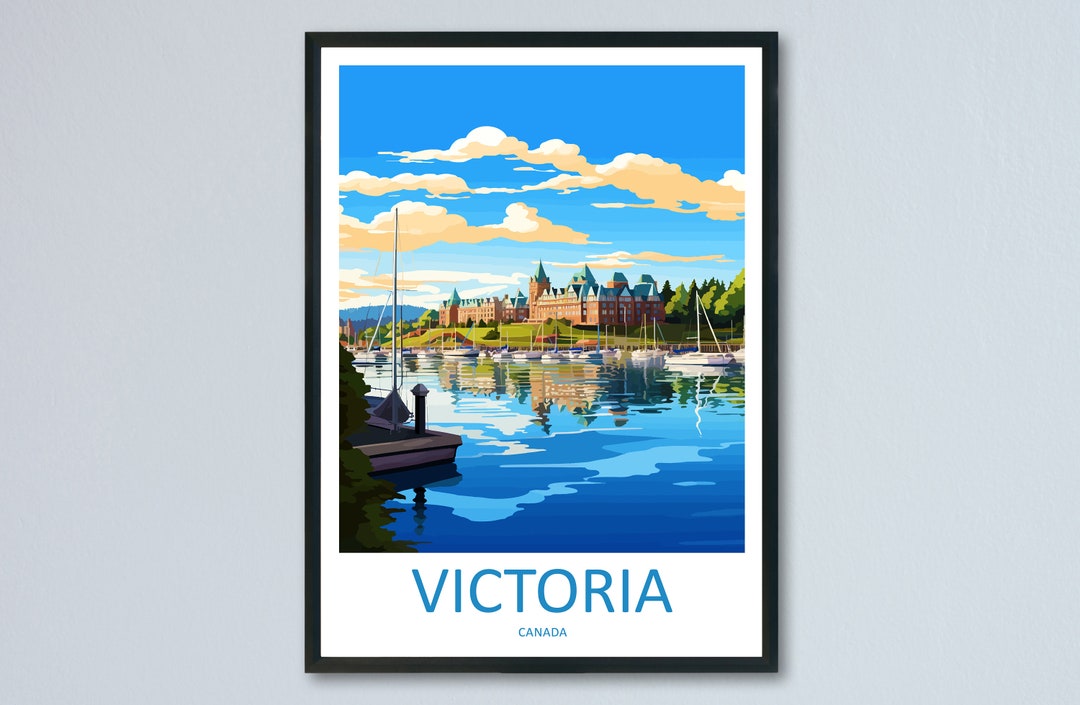 Victoria Travel Print Wall Art Victoria Wall Hanging Home Décor ...