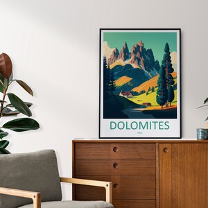 Dolomites Travel Print Dolomites Home Décor Dolomitic Alps Art Print ...