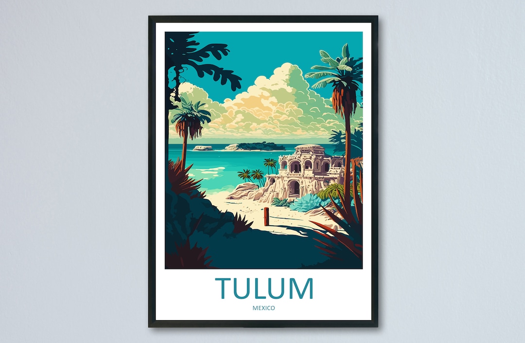 Tulum Travel Print Wall Art Tulum Wall Hanging Home Decoration Tulum ...
