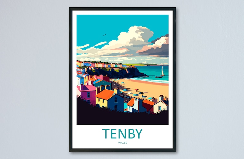 Tenby Print Tenby Home Décor Seascape Art Print Tenby Wall Art for ...