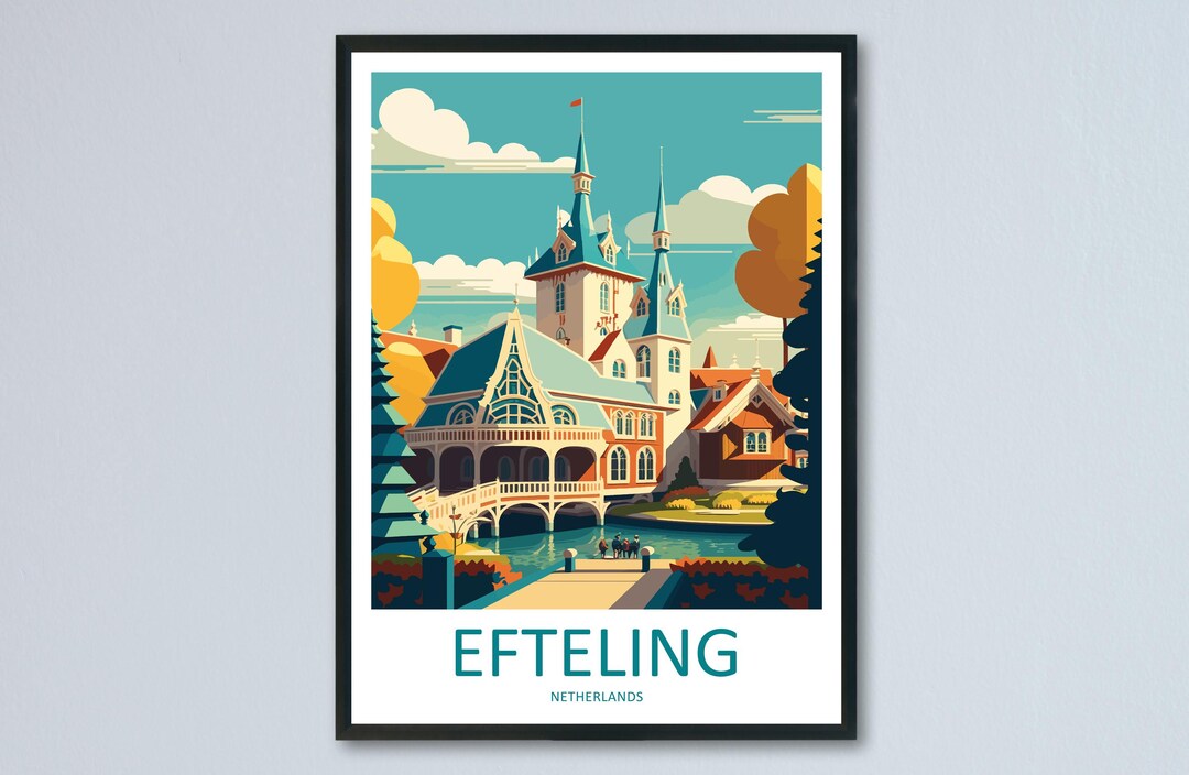 Efteling Travel Print Efteling Wall Decor Netherlands Efteling Art ...