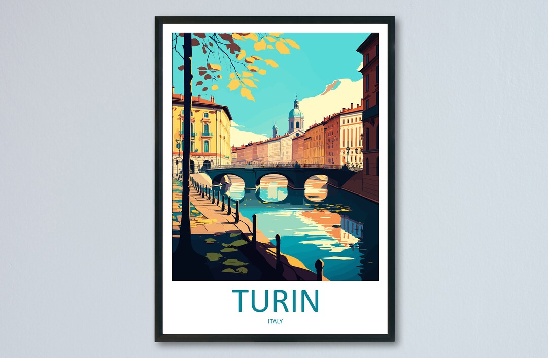 Turin Travel Print Wall Art Turin Wall Hanging Home Décor Turin Gift ...