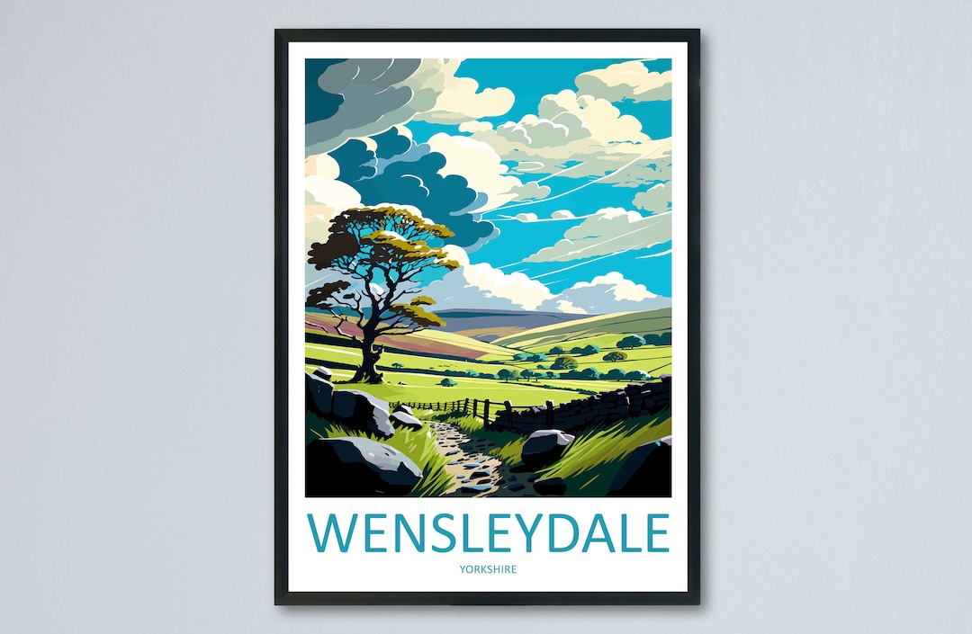 Wensleydale Travel Print Wall Art Wensleydale Wall Hanging Home Décor ...