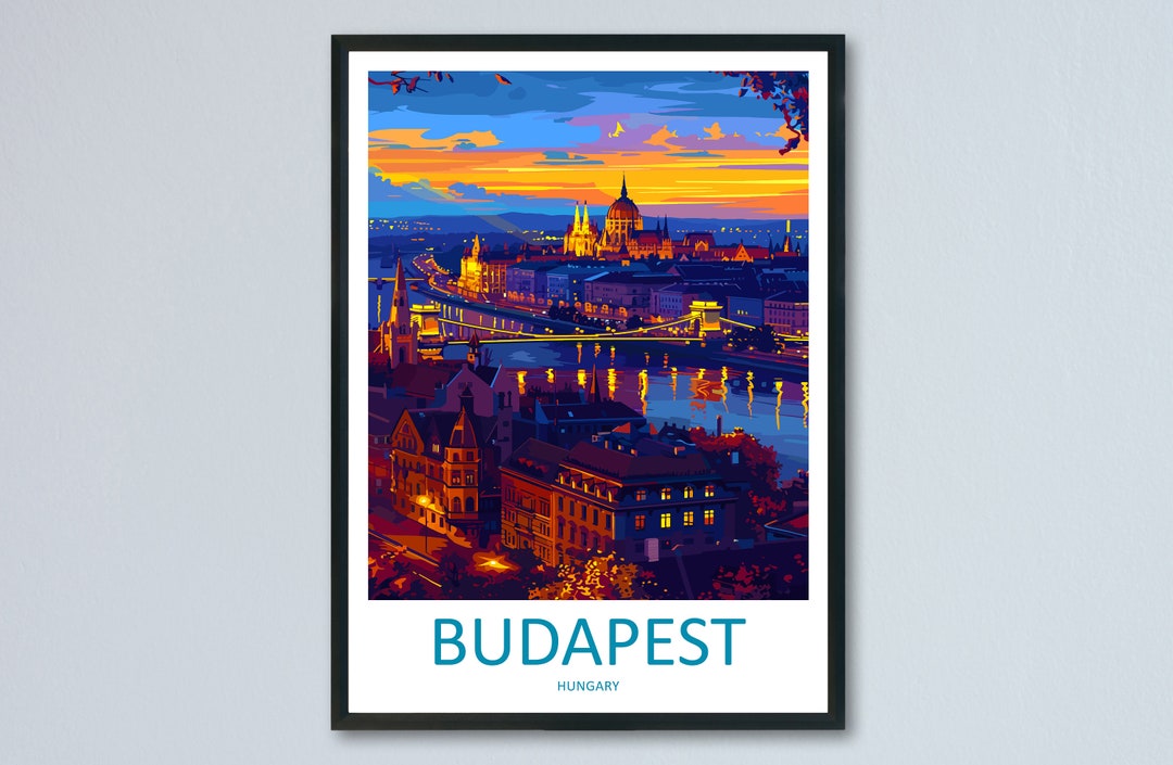Budapest Travel Print Wall Art Budapest Wall Hanging Home Décor ...