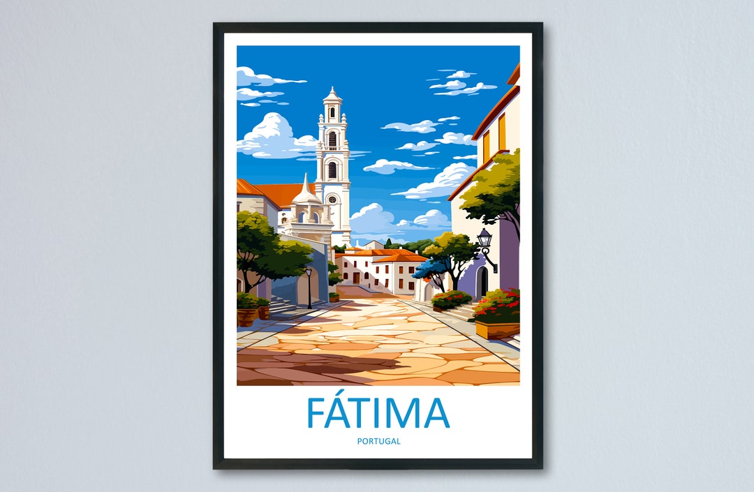 Fátima Travel Print Wall Art Fátima Wall Hanging Home Décor Fátima Gift ...