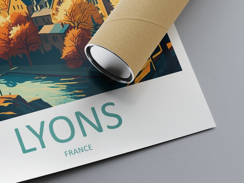 Lyon Print Lyon Wall Art for Travel Enthusiast Gift Wall - Etsy