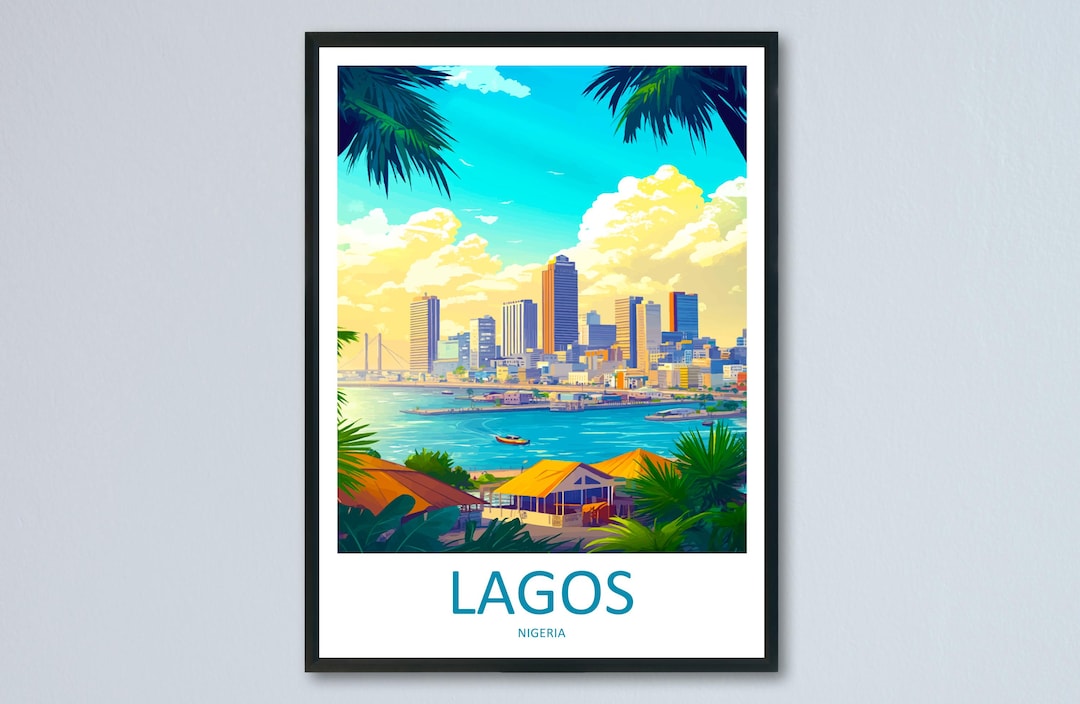 Lagos Nigeria Travel Print Lagos Wall Decor Nigeria Lagos Art Lagos ...