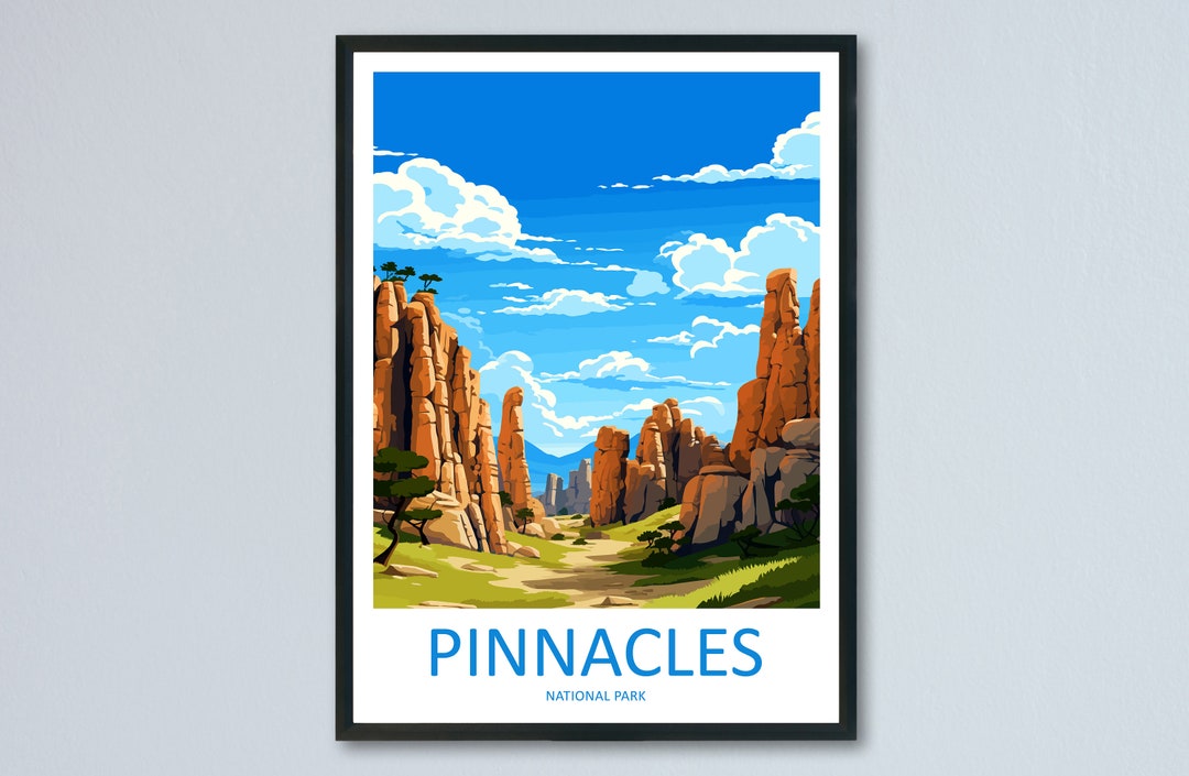 Pinnacles National Park Travel Print Wall Art Pinnacles Wall Hanging ...