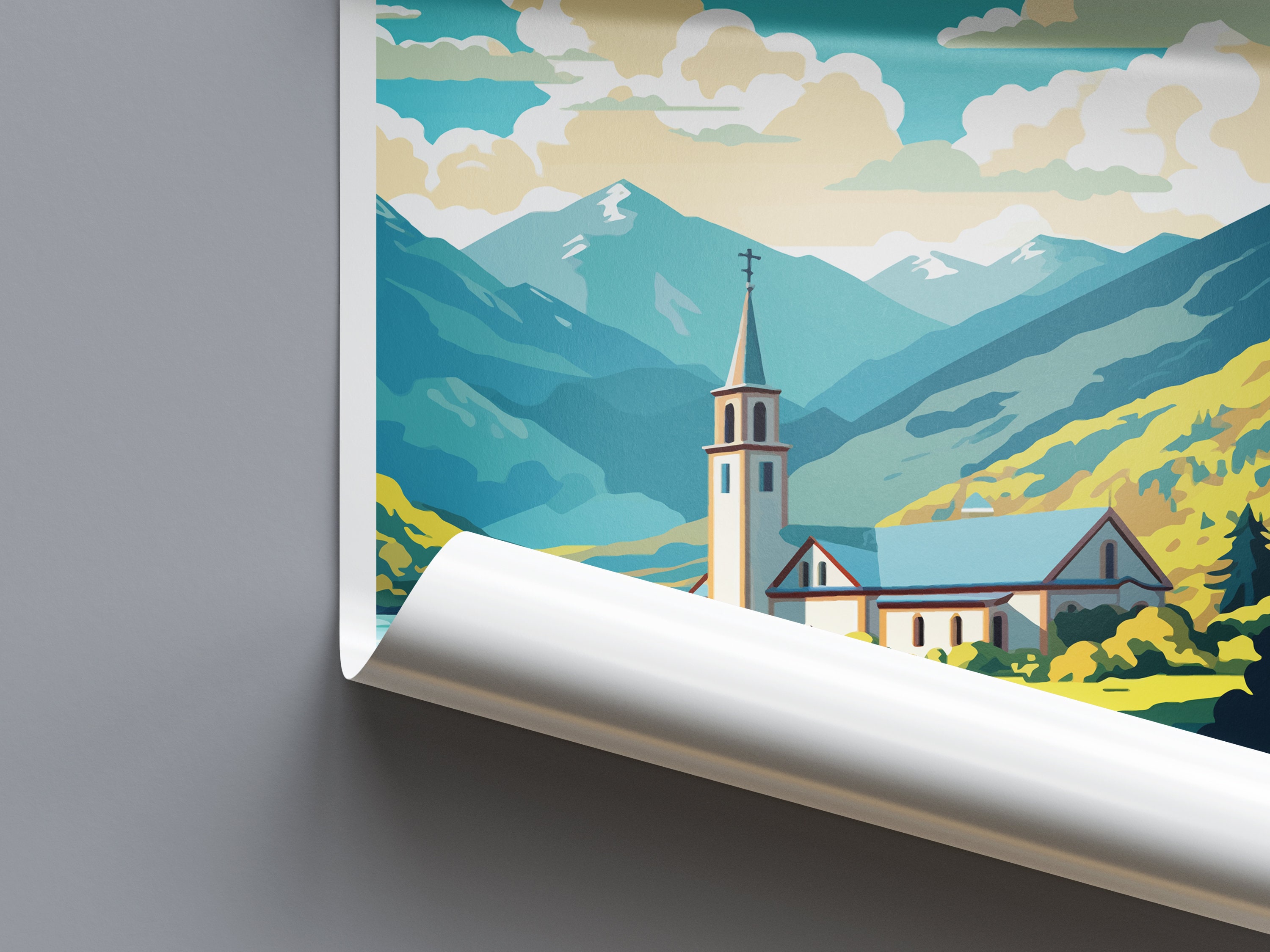 San Martin De Los Andes Travel Print Wall Art San Martin De Los Andes ...