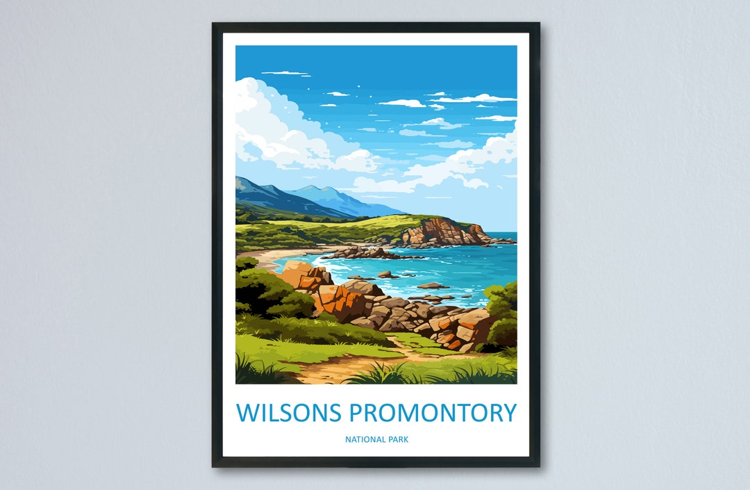 Wilsons Promontory National Park Travel Print Wall Art Wilsons ...