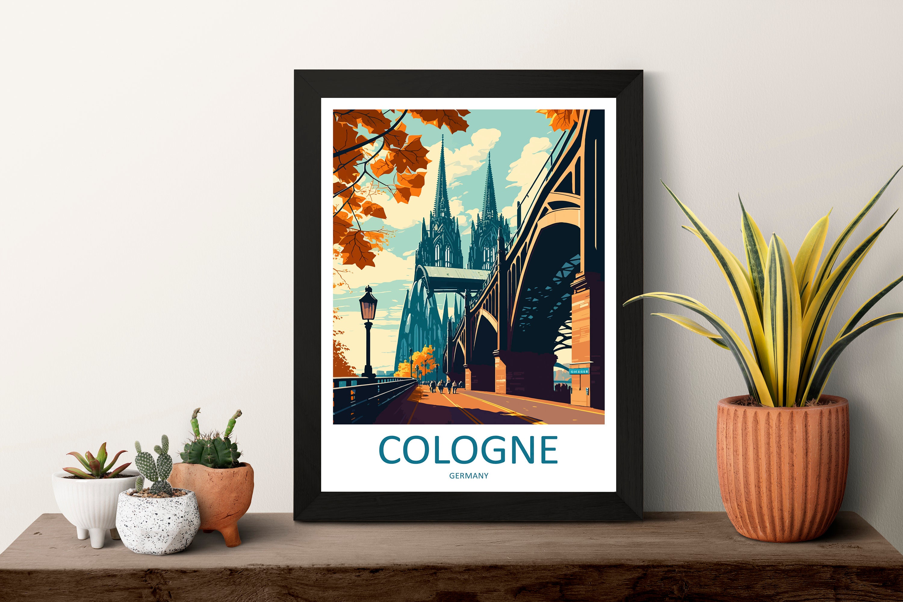 Cologne Travel Print Wall Art Cologne Wall Hanging Home Décor Cologne ...
