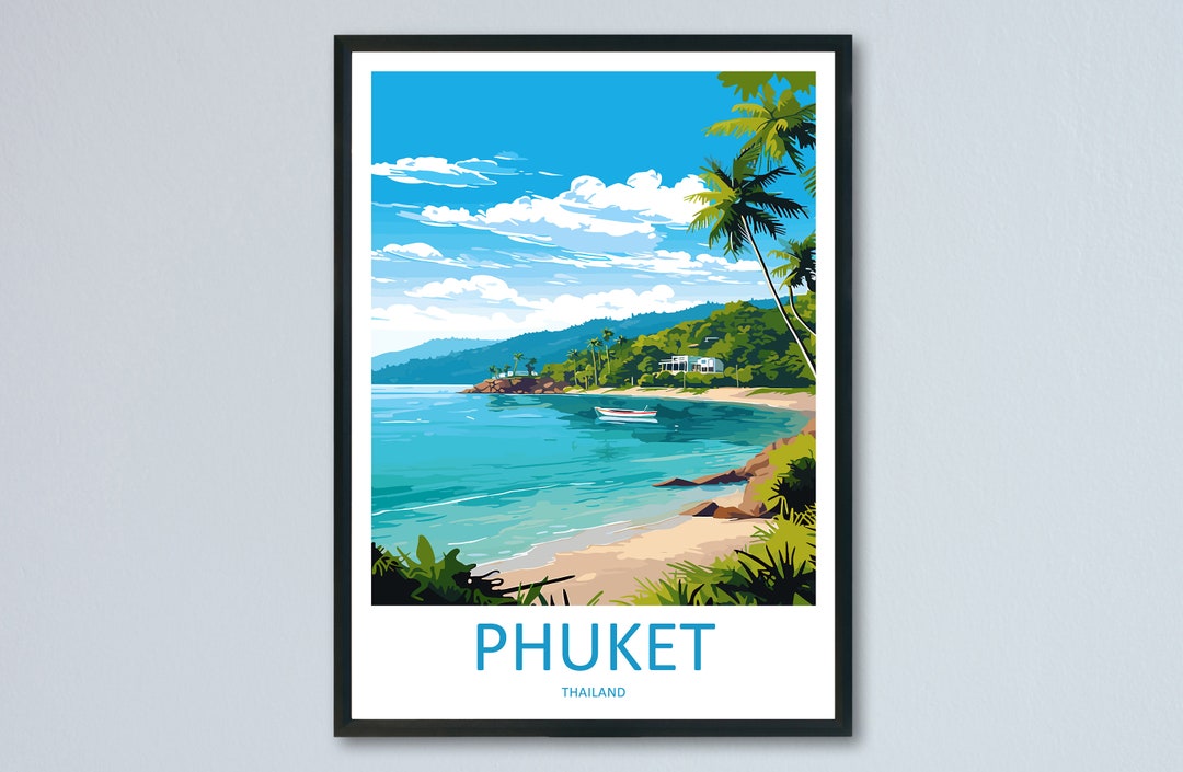 Phuket Travel Print Wall Art Phuket Wall Hanging Home Décor Phuket Gift ...
