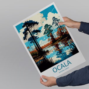 Ocala National Forest Travel Print Wall Art Ocala National Forest Wall ...
