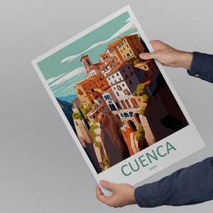 Cuenca Travel Print Wall Art Cuenca Wall Hanging Home Décor Cuenca Gift ...