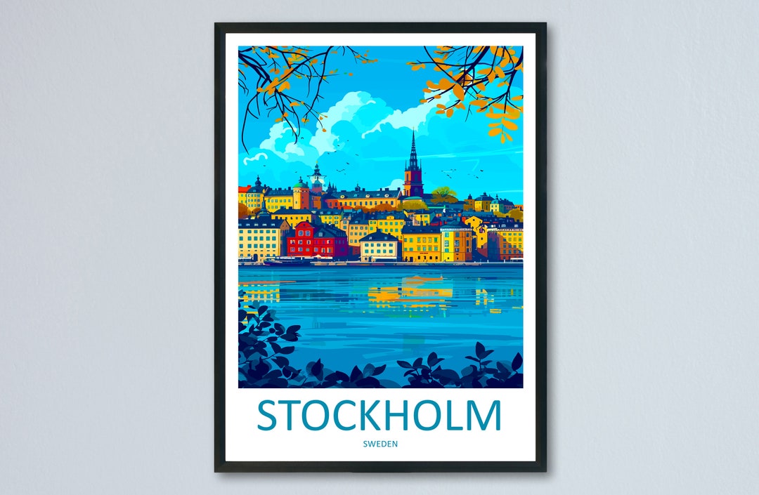 Stockholm Print Stockholm Home Décor Sweden Art Print Stockholm Wall ...